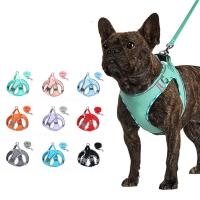 China Pet Breathable Mesh Harness Dog Reflective Leash For Small Medium Dnd Large Dogs for sale