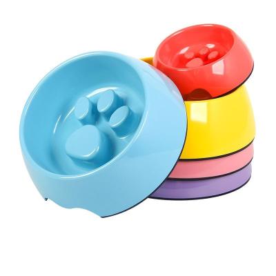 China Pet Melamine Slow Food Bowl Universal Anti Choking Bowl For Cats And Dogs for sale