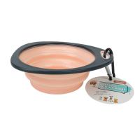 China Pet Collapsible Portable Adjustable Silicone Dog Bowl Slow Eating for sale
