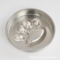 China Stainless Steel Pet Bowl Anti-Upset Non-Slip Anti-Choking Slow Food Bowl for sale