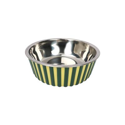 China Wholesale Stainless Steel Pet Bowls anti-slip cat feeding bowls Dog Bowls for sale