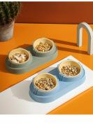 China Customizable Ceramic Pet Food Bowl with Stainless Steel Material for sale