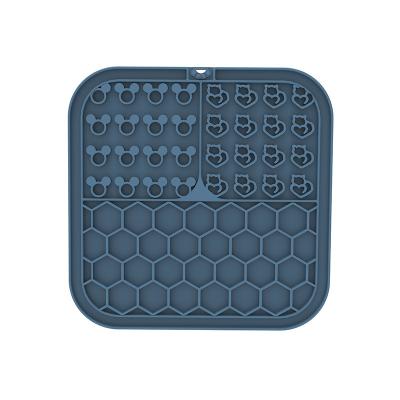 China Silicone Suction Cup Licking Pad Cats And Dogs Slow Food Mat For For Food And Water for sale