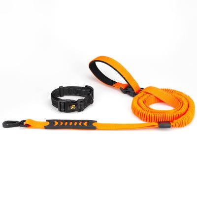 China Custom Multi Functional Pet Leash Hands Free Dog Leash And Collars Set for sale