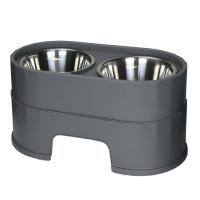 China Pets2go Stainless Steel Pet Feeder Bowls Customizable PP For Cats Dogs for sale