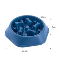 China Pet Bone Slow Food Bowl Non Slip Small And Medium Sized Dog Anti Choking Bowl for sale