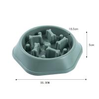 China Pet PP Bone Shaped Slow Food Bowl Easy To Rinse Small And Medium Sized Dog Bowl for sale