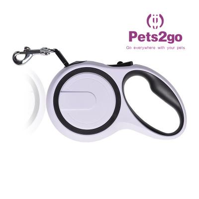 China Pets2go Outdoor 0.24kg Abs Nylon Flexi Dog Leash for sale