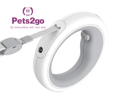 China 138X30mm Polyester Webbing Hands Free Retractable Dog Leash for sale