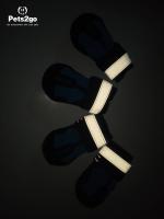 China 16.5cm Rubber Bottom Reflective Strip Dog Paw Shoes for sale