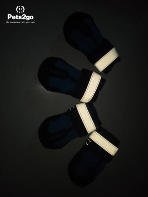 China 16.5cm Rubber Bottom Reflective Strip Dog Paw Shoes for sale