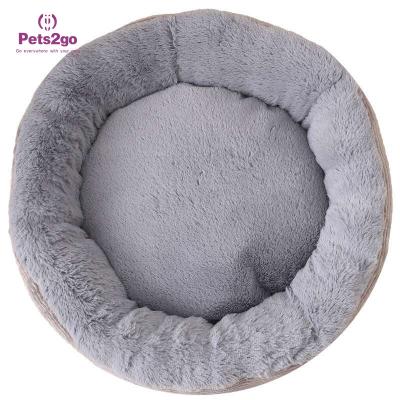 China Oem Donut Shape Faux Fur Pet Bed Mat For Better Sleep for sale