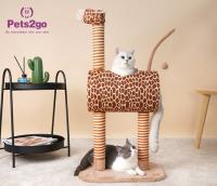 China Indoor Giraffe Shaped 0.9kg Cat Climbing Frame for sale