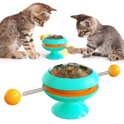 China 25x11cm Plastic Tease Circular Turntable Cat Toy for sale