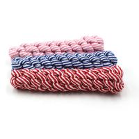 China Multicolored Cotton Rope Dog Toy 20X1cm For Teeth Cleaning for sale