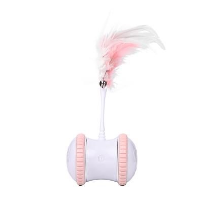 China 360 Degree Rotation Electronic Feather Cat Toy With Builtin Sensor for sale
