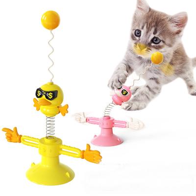 China Suction Cup Windmill Turntable Tease Odm Laser Pointer Cat Toy for sale