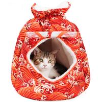 China Warm Cat Litter Cat Sleeping Bed With Shoulder Strap 580g for sale