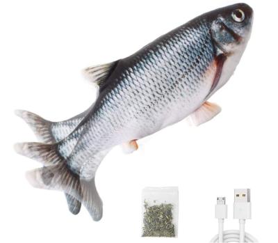 China Electric Simulation Moving Fish Cat Toy With Catnip for sale