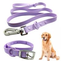 China Anti Fouling Waterproof PVC Dog Collar And Leash Set for sale