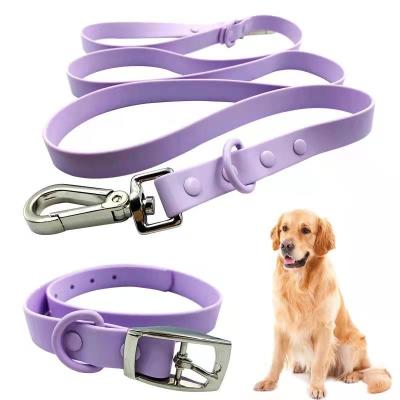 China Anti Fouling Waterproof PVC Dog Collar And Leash Set for sale