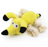 China Cotton Rope Cat Chew Toys Squeaky For Teething Puppies for sale