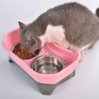 China Personalized Stainless Steel Dog Bowls Prevent Food From Falling for sale