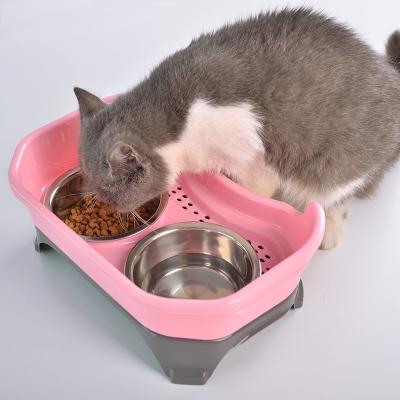 China Personalized Stainless Steel Dog Bowls Prevent Food From Falling for sale