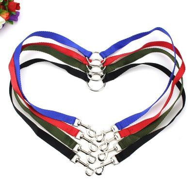 China Nylon Double Head Pet Traction Rope With 1.5cm Traction Belt for sale