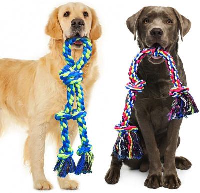 China Indestructible Tough Rope Toys For Large Dogs 100% Cotton Teeth Cleaning for sale