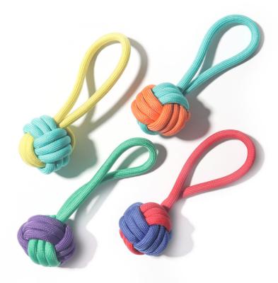China Hemp Dog Toys Puppy Rope Chew Toys Interactive Walking Dog Toy for sale