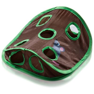 China Pet Cat Toy Nine Hole Mouse Hole Funny Cat Stick With Audible Bell Catching Ball Interactive Pet Products for sale