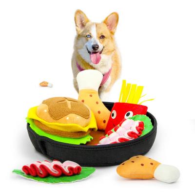 China Best Smart Interactive Feed Stuffed Chicken Puppy Puzzle Dog Toy for sale