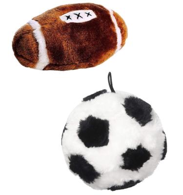 China Difficult Smart Interactive Plush Football Puzzle Dog Toy for sale