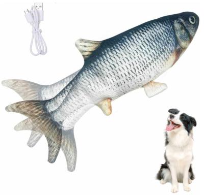 China Electric Moving Interactive Floppy Fish Dog Toy For Small Medium Dogs for sale