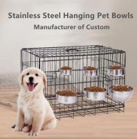 China dog Bowls Collapsible Customized Height Wall Mounted Elevated Pet Feeder for sale
