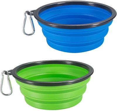 China Extra Large Size Collapsible Dog Bowl, Foldable Expandable Cup Dish for Pet Cat Food Water Feeding Portable Travel Bowl for sale