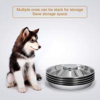 China Puppy Stainless Steel Dog Bowls For Feeding Food And Water for sale