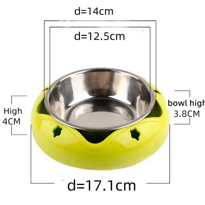 China Pet Stainless Steel Dog Bowl Anti Slip For Drinking Water Food Basin for sale