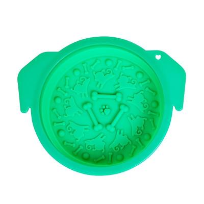 China Outdoor Portable Folding Bowl Sucker Licking Pad Slow Food Bowl Dog Basin Silicone Pet Bowl Dog Bowl for sale