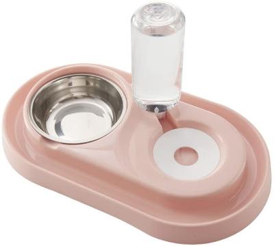 China Double Dog Cat Bowls, Stainless Steel Dog Bowl Cat Food Bowls and Water Feeder with Automatic for sale
