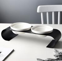 China Elevated Ceramic Dog Cat Bowls for Food and Water for sale