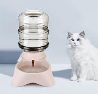 China Pet Feeder And Waterer Cat Dog Gravity Food Bowl Set 3.8 L With 1 Water Dispenser for sale