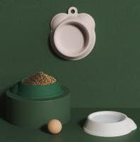 China Anti Fouling Elevated Cat Food Bowls Double Raised Food Water Feeder for sale