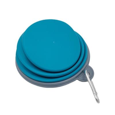 China Portable Folding Pet Feeder Bowls Dog Food Utensils TPE Silicone for sale