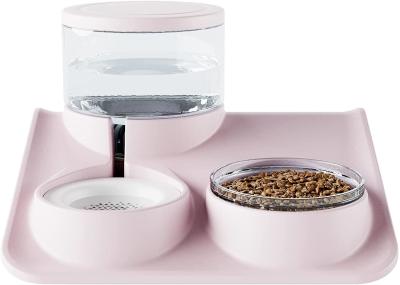 China PC Dogs Water Dispenser Bowl Automatic Cat Feeder Filter Impurities for sale
