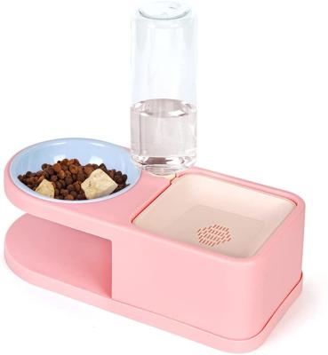 China 2.5L Steel Pet Water Dispenser Automatic Water Bowl For Small Dogs for sale