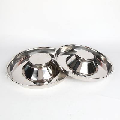 China Stainless Steel Dog Slow Food BowlAnti Choking Multifunctional for sale