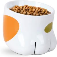 China Raised Ceramic Food Water Bowl ABS For Cat Reduce Neck Burden for sale