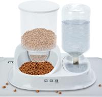 China Dry Food Cat Gravity Feeder With Automatic Water Dispenser for sale